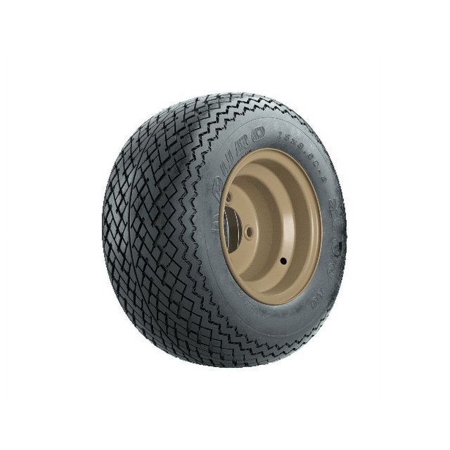 GTW 8 inch Stone Steel Golf Cart Wheel on 18x8.5-8 (18") Duro Sawtooth ...