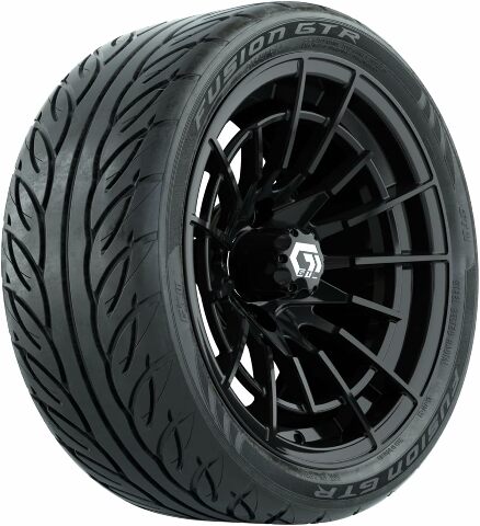 GTW Boost 14" Gloss Black Wheel on 205/40-R14 (20.5") Fusion GTR Steel ...