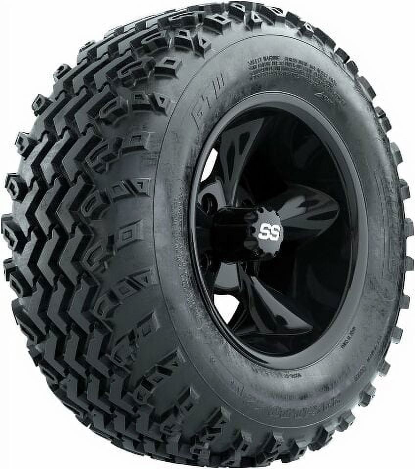 GTW Godfather 12" Gloss Black Wheel on 23x10-12 Rogue All-Terrain Tire ...