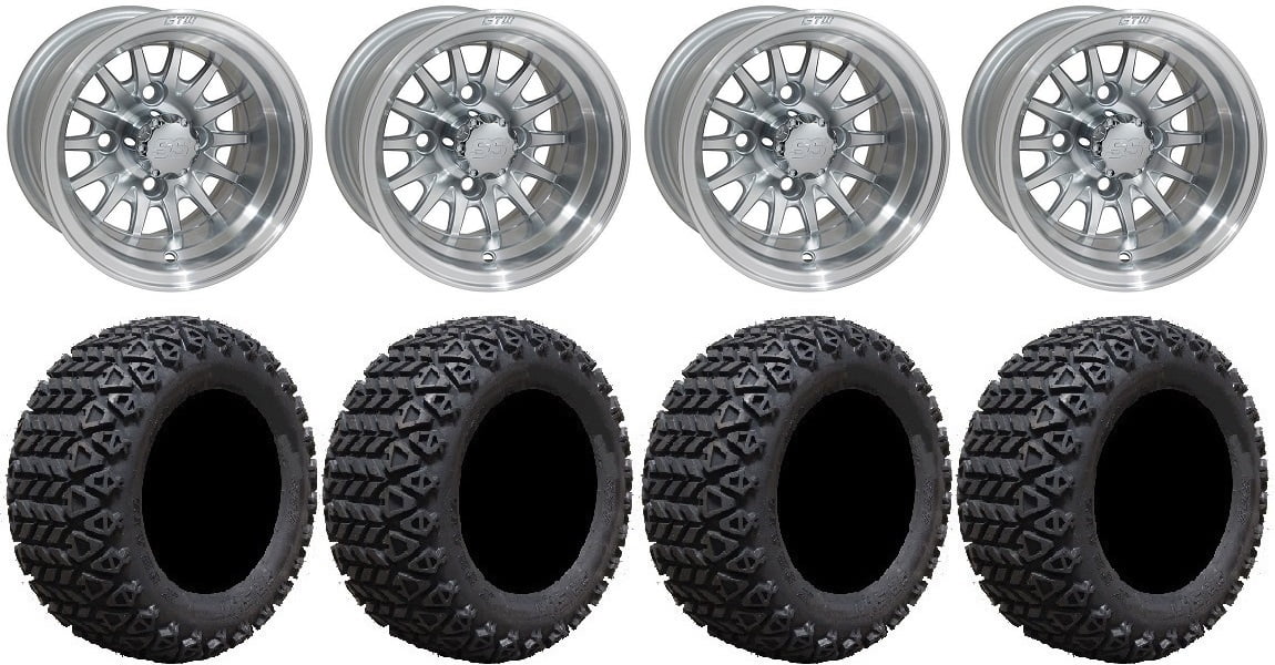 GTW Medusa 10" Golf Wheels Silver 20" X-Trail Tires Yamaha - Walmart.com