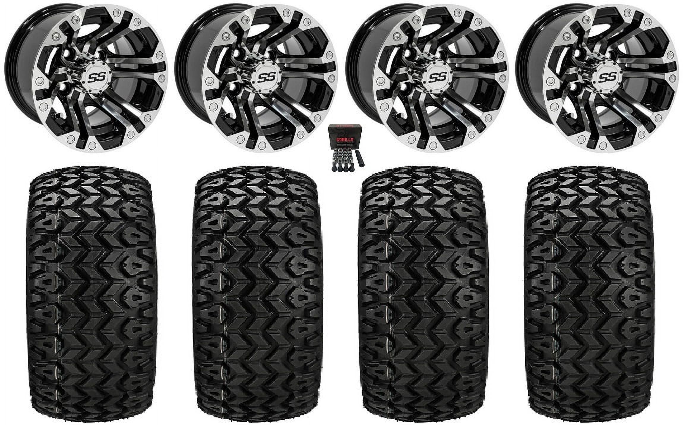 GTW Specter 10" Golf Wheels Machined 20" Sierra Sport Tires Yamaha - Walmart.com