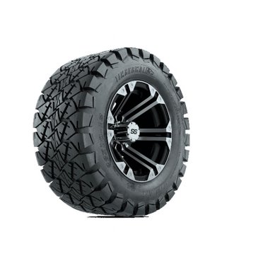 GTW Titan 14" Black Wheel on 23x10-R14 Nomad Steel Belted Radial All ...