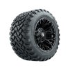 GTW Titan 14" Black Wheel on 23x10-R14 Nomad Steel Belted Radial All ...
