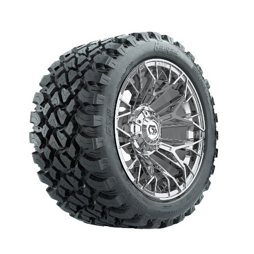 GTW Stellar 14" Chrome Wheel on 23x10-R14 Nomad Steel Belted Radial All ...