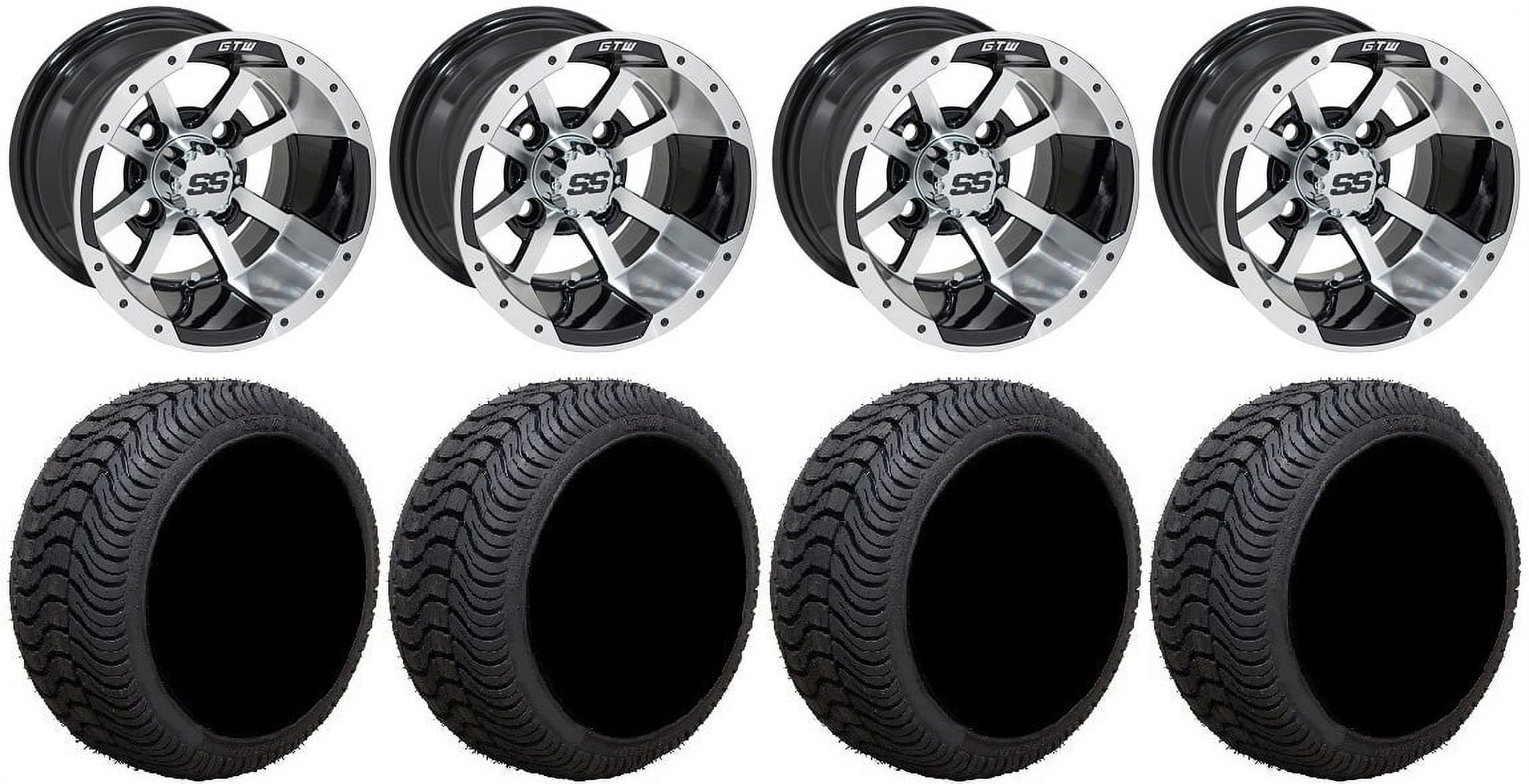 GTW Storm Trooper 10" Golf Wheels Mh 205x50 Cruze Tires Yamaha ...