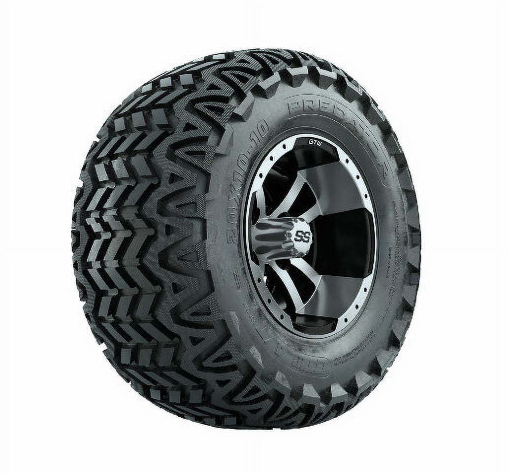 GTW Storm Trooper 10 inch Golf Cart Wheels on 20x10-10 (20") All ...