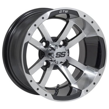 Fairway Alloys Aluminum Rim FA119 AGGRESSOR 12X7in Machined Gloss Black ...