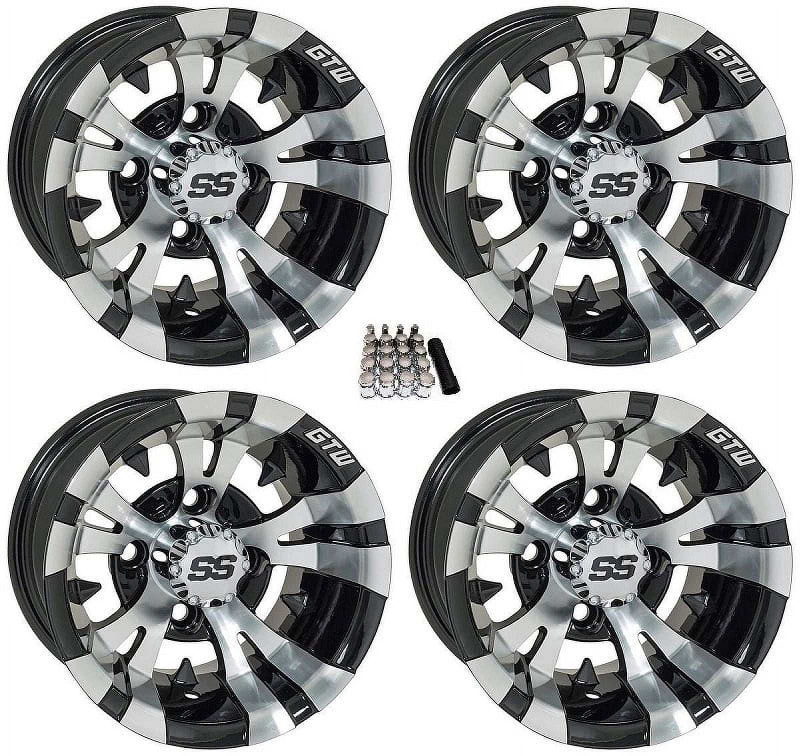 GTW Vampire 14" Golf Cart Wheels/Rims Machined Yamaha - Walmart.com