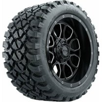 GTW Titan 14" Black Wheel on 23x10-R14 Nomad Steel Belted Radial All ...