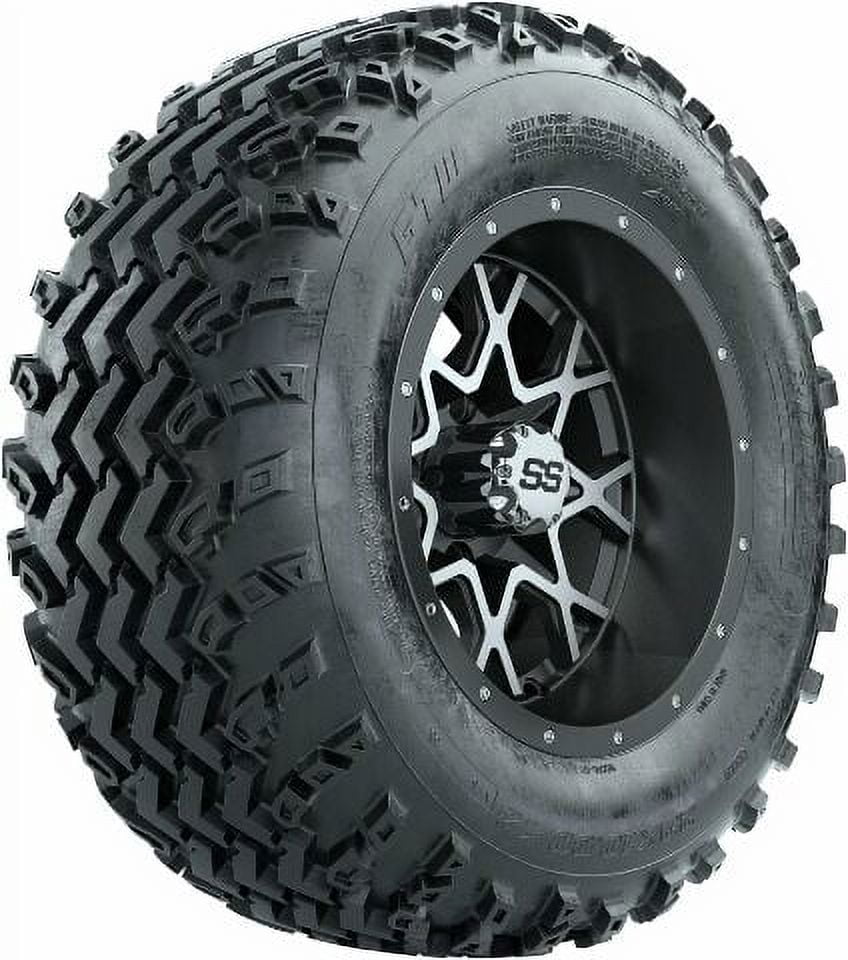 GTW Vortex 12" Matte Gray Wheel on 23x10-12 Rogue All-Terrain Tire ...