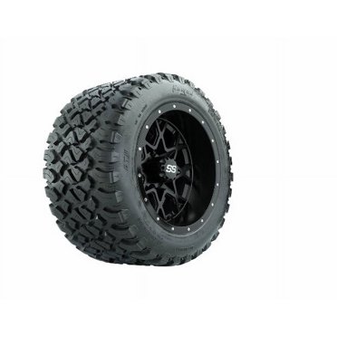 GTW Titan 14" Black Wheel on 23x10-R14 Nomad Steel Belted Radial All ...