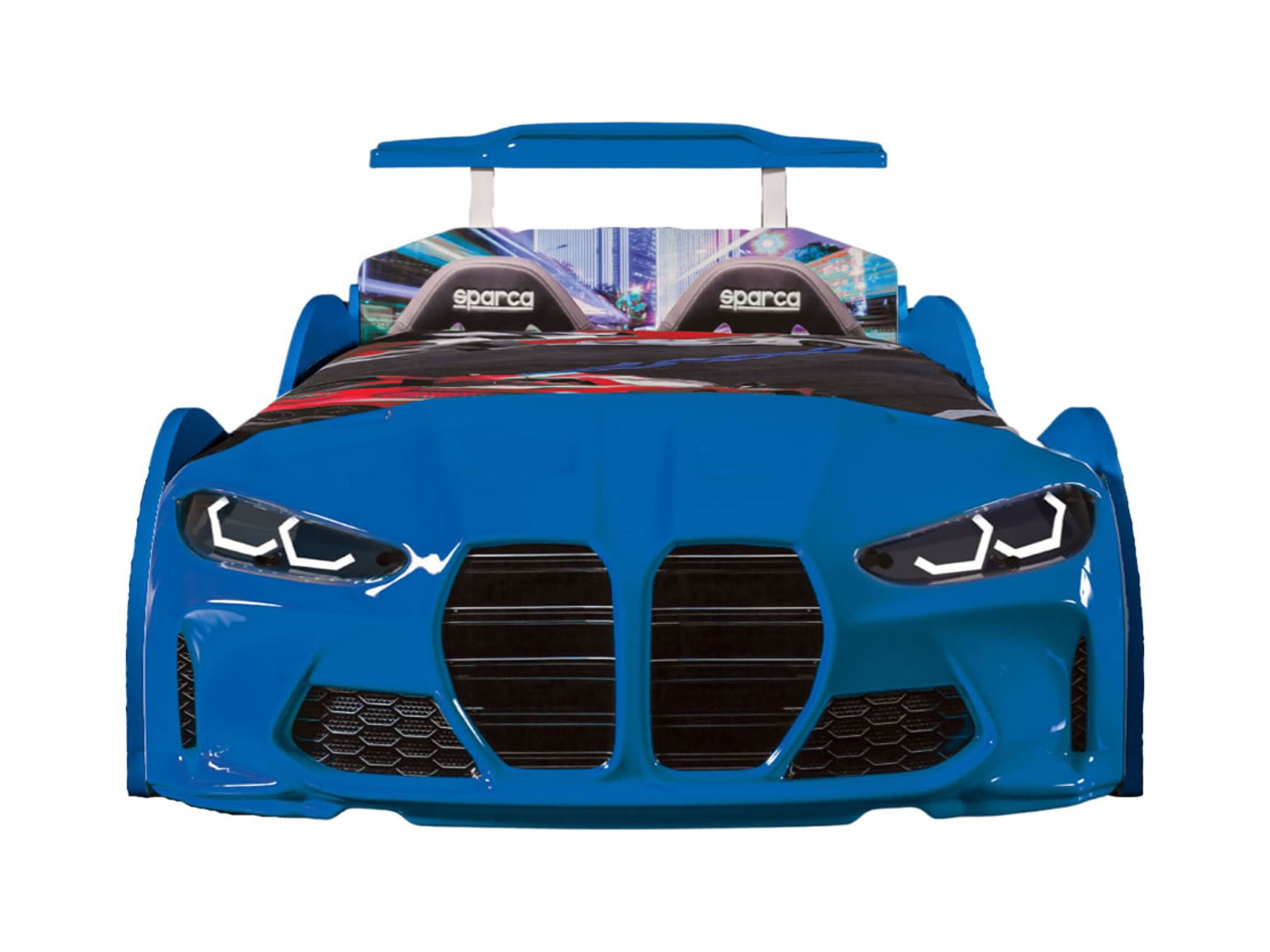 GTX Twin Race Car Bed for Children & Toddlers with LED Lights & Sound ...