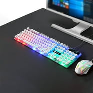 MK14 Wired 68 Keys Mechanical Gaming Keyboard, RGB Backlit,Gaming Mosue ...