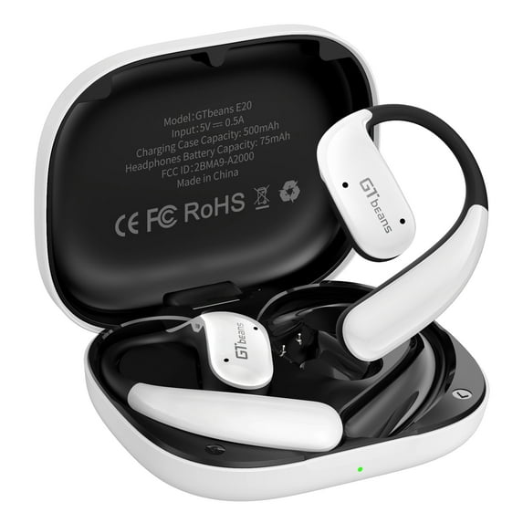 GTbeans E20 Open-Ear Earphones OWS Ear Hooks Wireless Bluetooth 6.0 ...