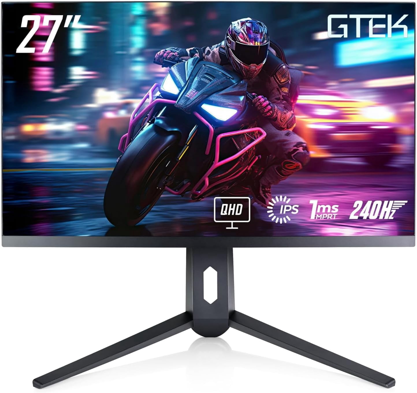 GTek 27 inch 240Hz 2K Gaming Monitor, QHD 2560 x 1440P Computer Monitor ...