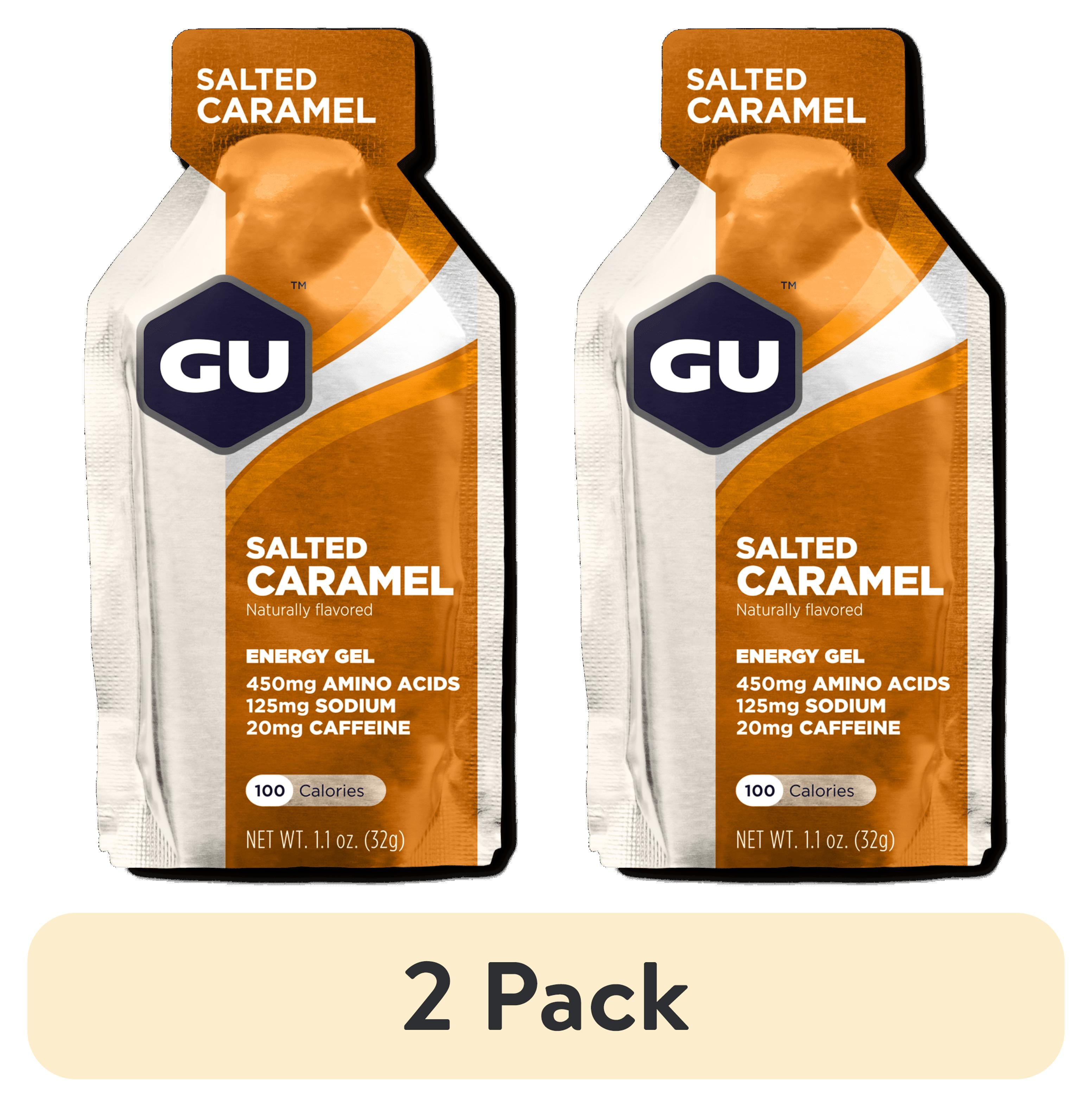 (2 pack) GU Energy Gel, Salted Caramel, 1.1 oz Packet - Walmart.com