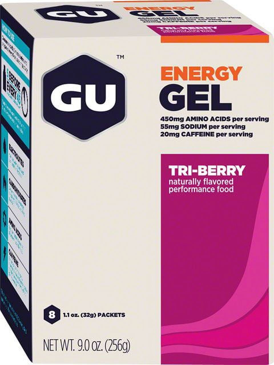 GU Nutrition Energy Gel: Tri Berry Box of 8 - Walmart.com