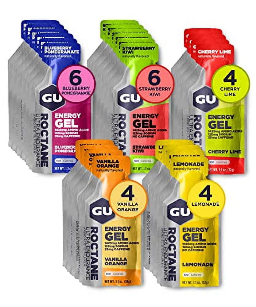 GU Energy Roctane Ultra Endurance Energy Gel, 24-Count, Quick On-The-Go ...