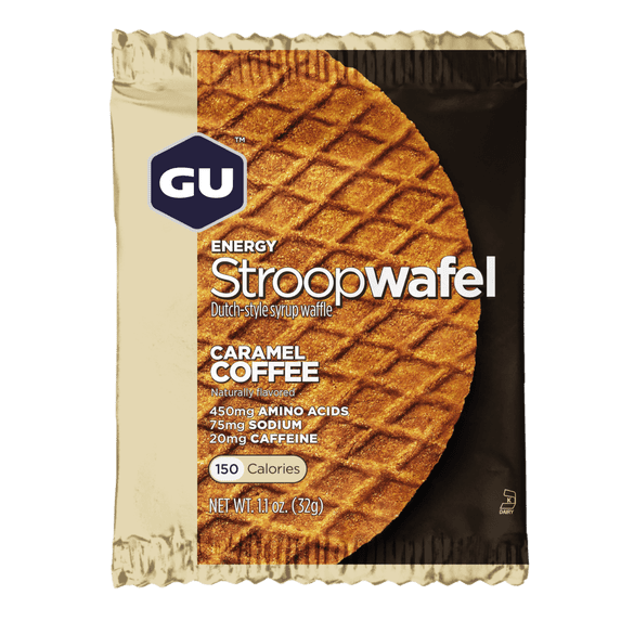 GU Energy Waffles, Coffee Caramel, 16ct Box, On-the-Go Energy for Any ...