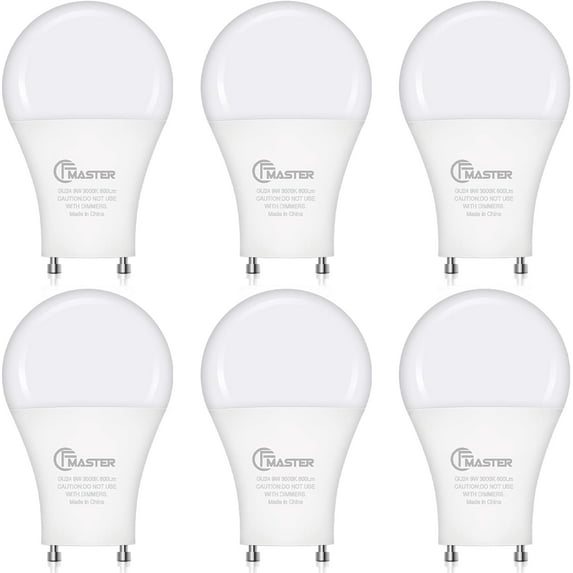 GU24 LED Light Bulb, 3000K Warm White, 9W(100W Equivalent), 800 Lumens ...