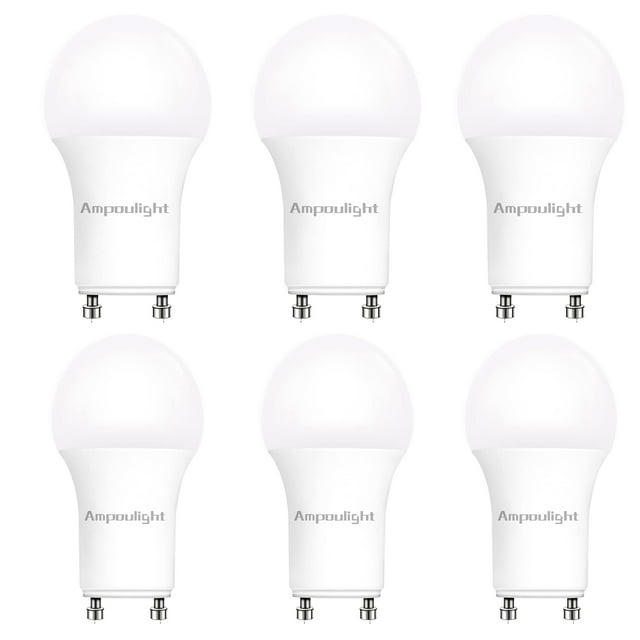 GU24 LED Light Bulb 6 Pack, 12W (Equivalent 75W), 5000K Daylight ...