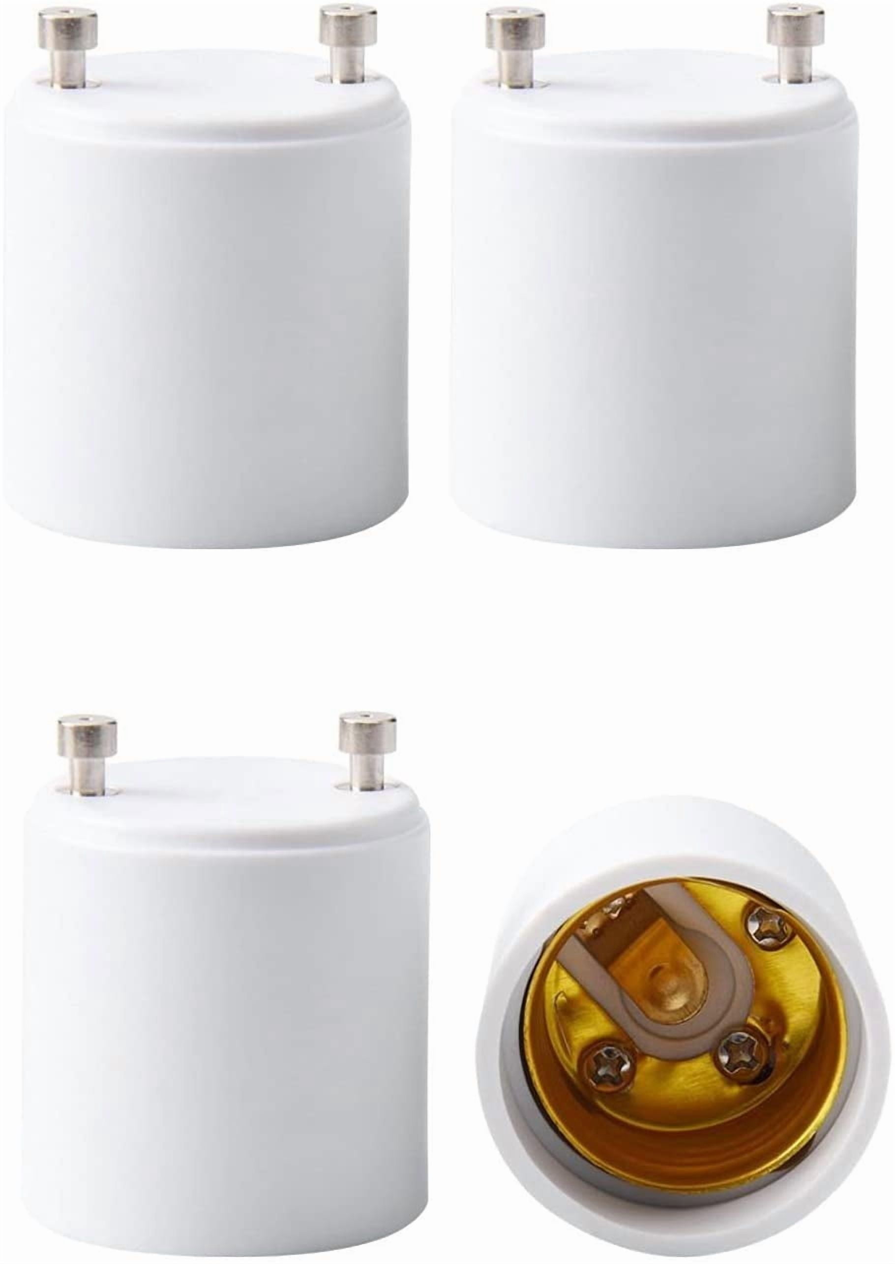 GU24 to E26 E27 Adapter 4-Pack Converts GU24 Pin Base Fixture to E26 ...
