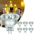 GU4 MR11 12V 20W - 6 Pack MR11 Halogen Bulb 2800k Warm White, Dimmable ...