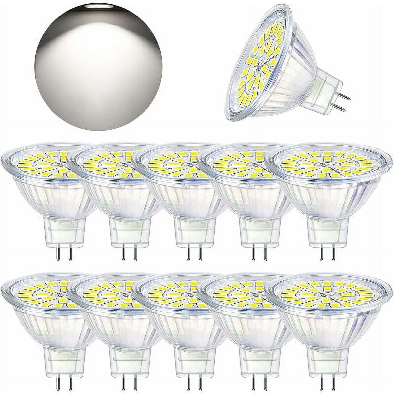 GU5.3 LED Bulb Cool White 6000K, MR16 LED 12V 5W Equivalent to 50W ...