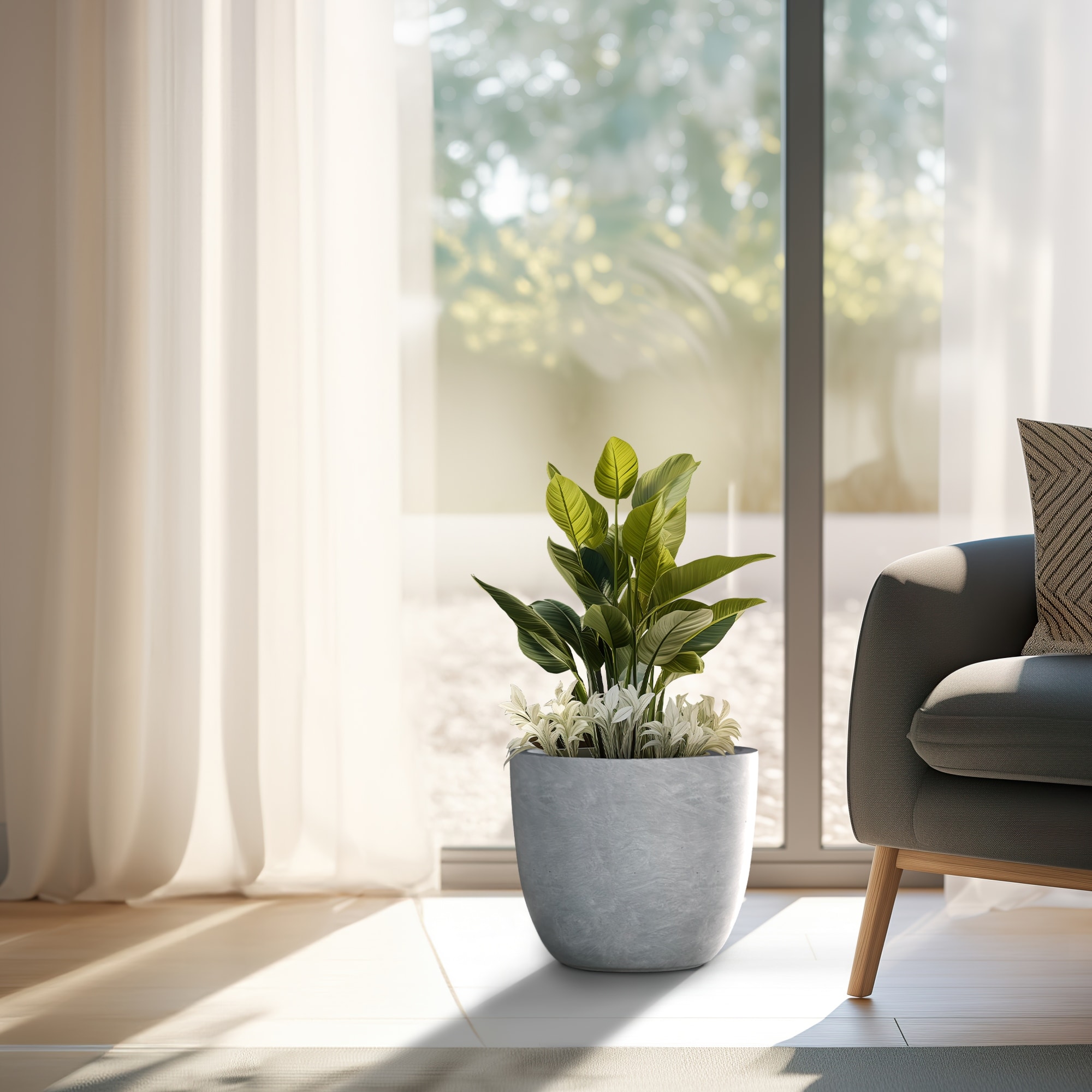 GUAGNDONG CREATIVE STONE GARDEN DECORATION CO.,LTD Tall Concrete Round ...