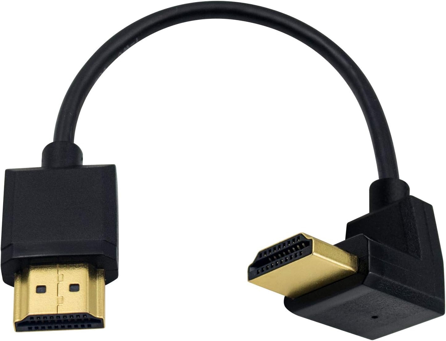 GUAJDE-4K 90 Degree HDMI Cable 6 Inch/15cm, Extremely Thin UP Angled ...