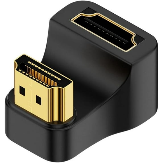 GUAJDE-8K Cable 360 Degree Up Opposite U Shape Back Angled Type-A HDMI ...