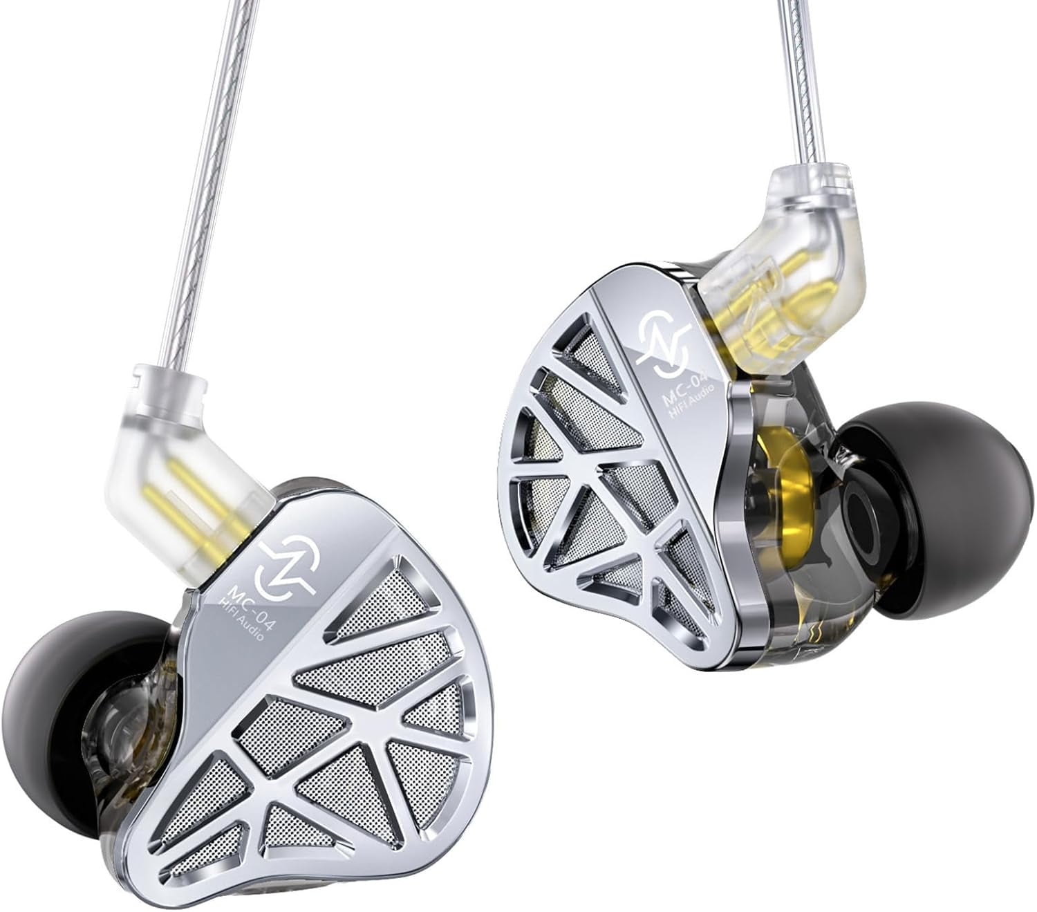 GUAJDE-CCZ MC04 in Ear Monitor Headphones, 1DD + BA Hybrid Driver iems ...