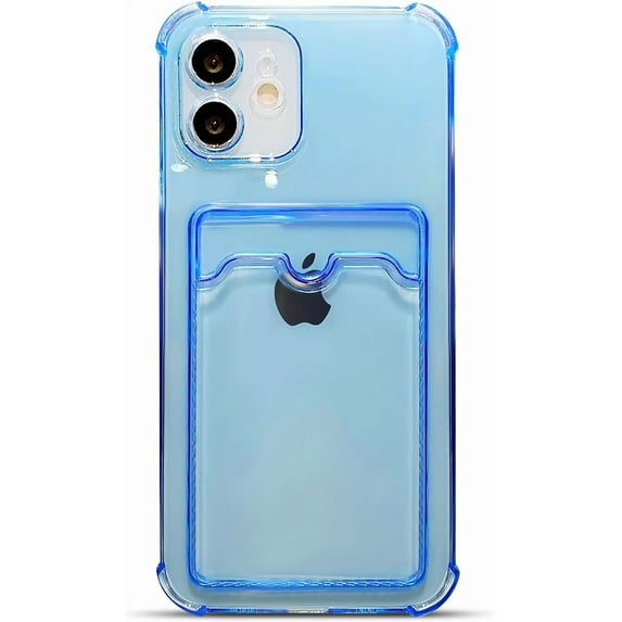 GUAJDE-Clear Wallet Phone Case for iPhone 12, Upgrade Clear Card Slot ...