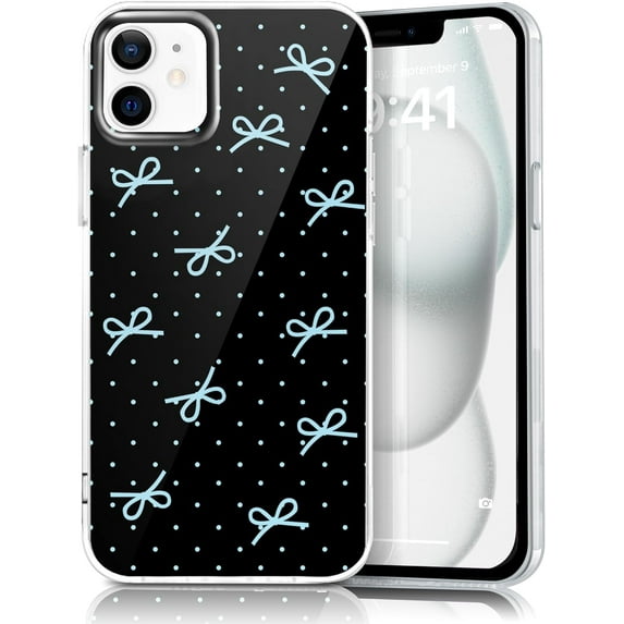 GUAJDE-Compatible with iPhone 12 Case 12 Pro Case, Cute Polka Dot with ...