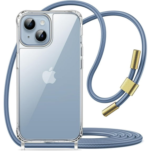 GUAJDE-Crossbody Case for iPhone 14 6.1-Inch with Adjustable Lanyard ...