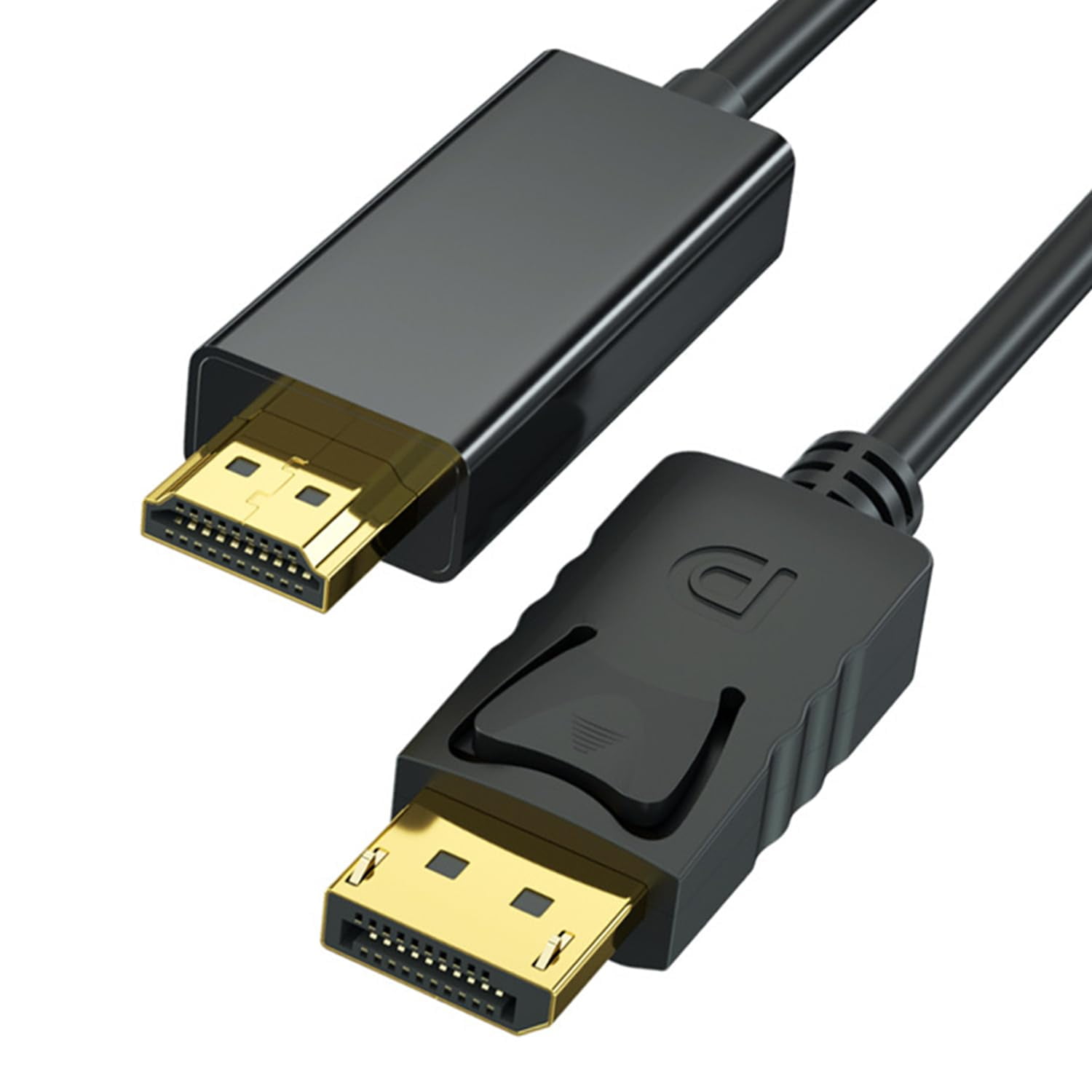 GUAJDE-DisplayPort to HDMI Cable 6ft, 4K DP to HDMI Cable Adapter, Uni ...