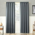 GUAJDE-Easton Energy Saving Blackout Rod Pocket Curtain Panel, Denim ...