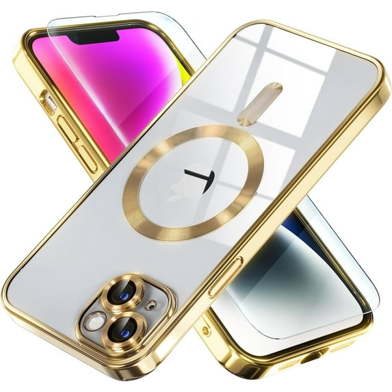 GUAJDE-Magnetic for iPhone 14 Plus Case Compatible with MagSafe [Never ...