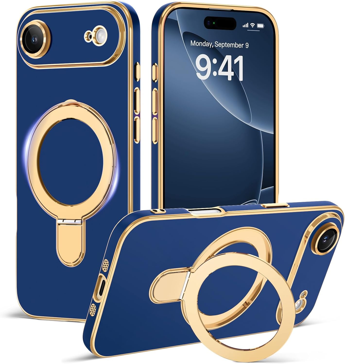 GUAJDE-Magnetic for iPhone Air Case with Stand [Compatible with MagSafe ...