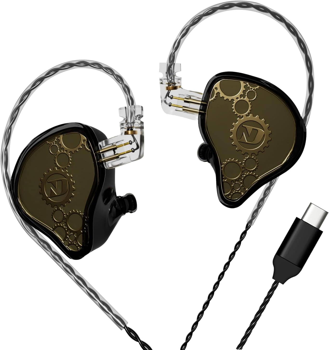 GUAJDE-ND Venus in Ear Monitor Headphones, 10mm Double Magnetic Dynamic ...