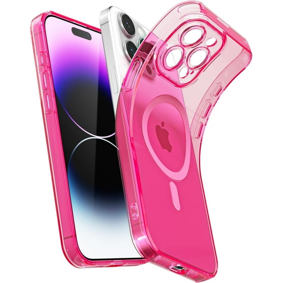 GUAJDE-Soft Clear Case for iPhone 14 Pro Max Case Slim Magnetic ...