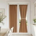 GUAJDE-Terracotta French Door Curtains 72 Inch Length for Patio Door ...