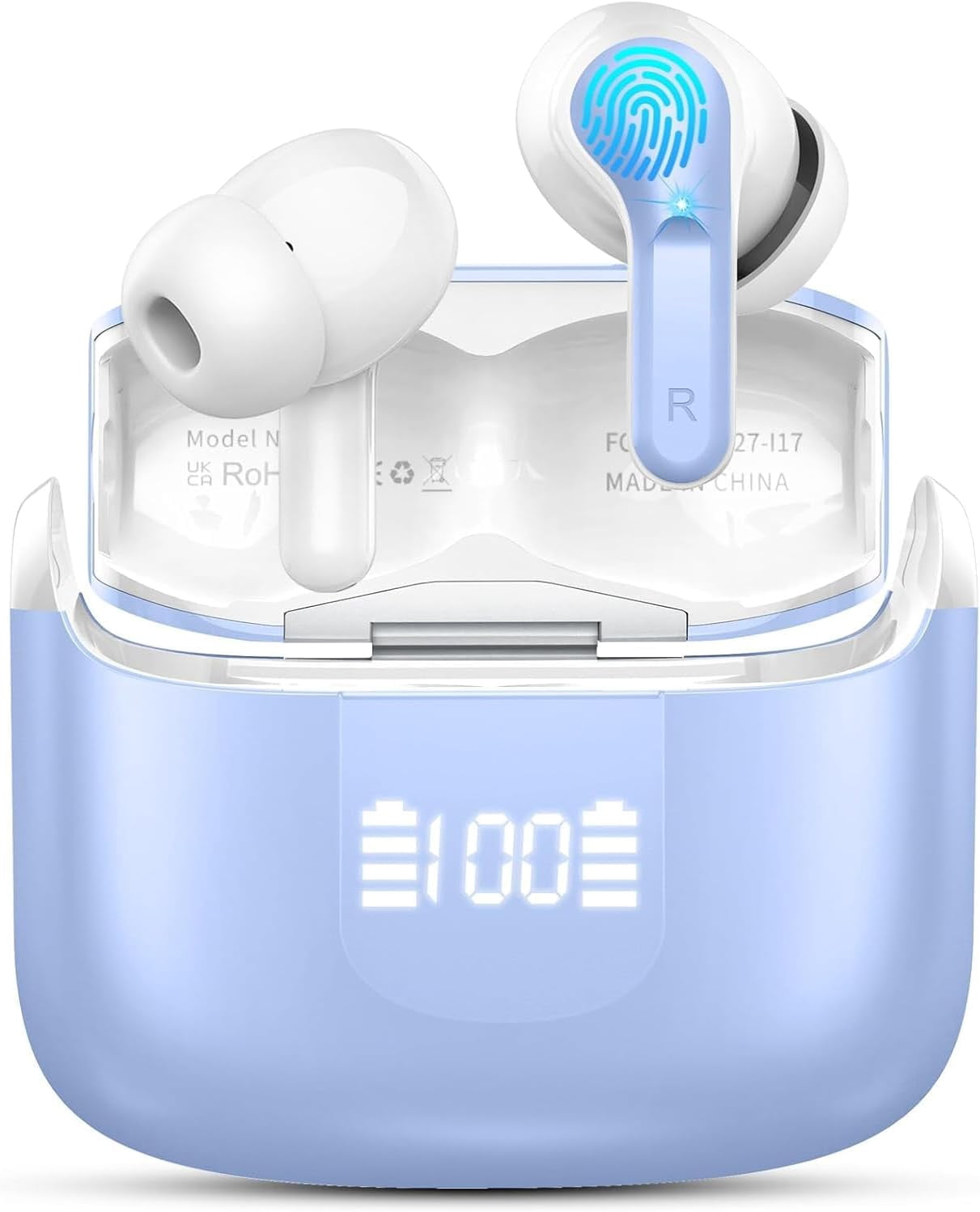 GUAJDE-Wireless Earbuds, Bluetooth 5.4 Headphones 2025 NEW Ear Buds 40H ...