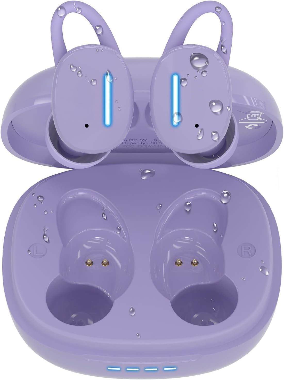 GUAJDE-Wireless Earbuds IPX8 Waterproof Touch Control, Bluetooth 5.3 in ...