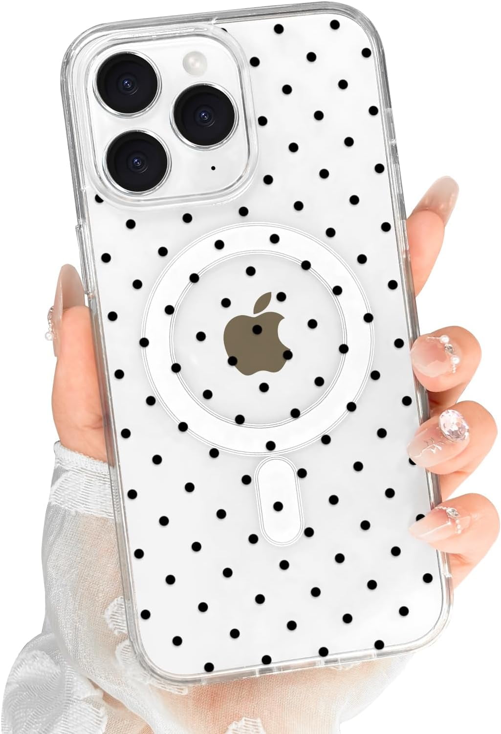 GUAJDE-for iPhone 11 Pro Max Clear Magnetic, Case with Cute Fashion ...