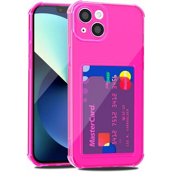 GUAJDE-for iPhone 13 Case Wallet, Purse for Women Thin Slim Clear Phone ...