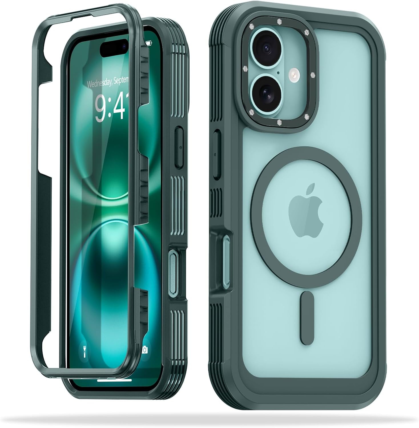 GUAJDE-for iPhone 16 Case [Compatible with MagSafe] Full Body ...