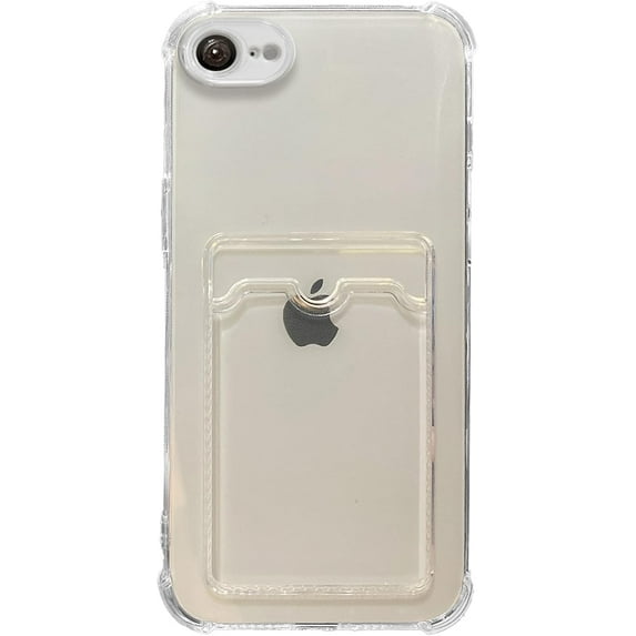GUAJDE-for iPhone 16e Case,Clear Protective Card Slot Cover,Slim Fit ...