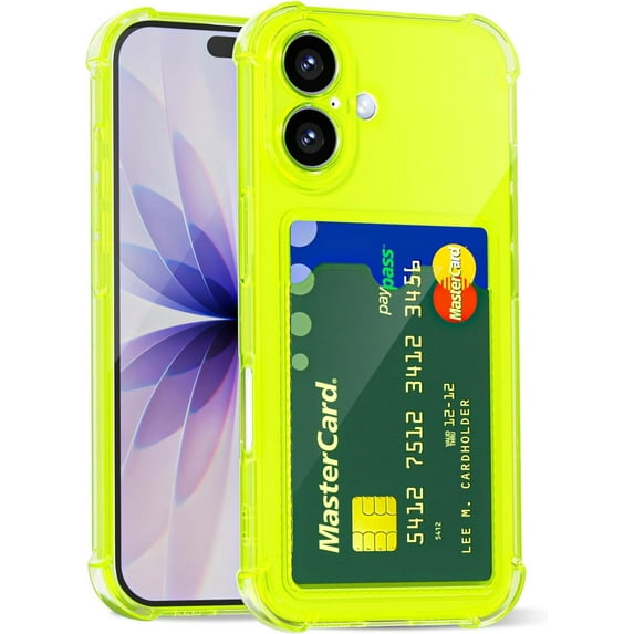 GUAJDE-for iPhone 17 Case Wallet, Purse for Women Men Thin Slim Clear ...