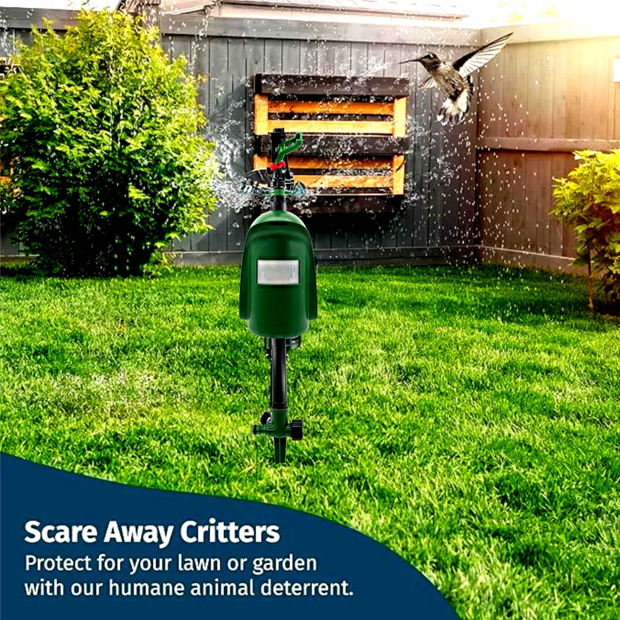GUAND Motion Activated Sprinkler – Humane Animal Deterrent for Yard ...